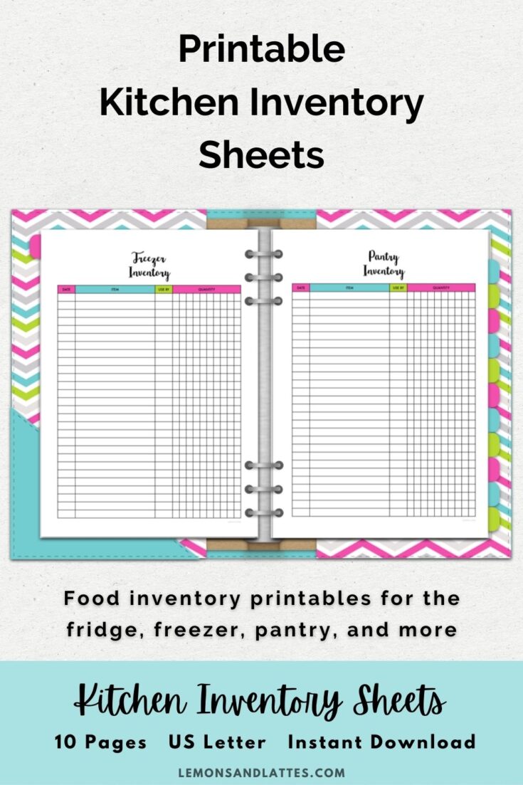 Printable Kitchen Inventory Sheets for Ultimate Organization