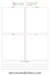 Free Brain Dump Templates