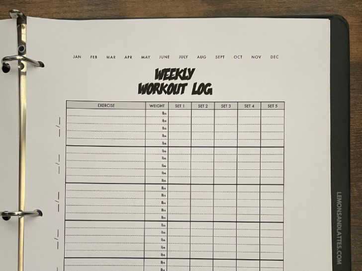 Free Printable Workout Logs to Track Your Progress