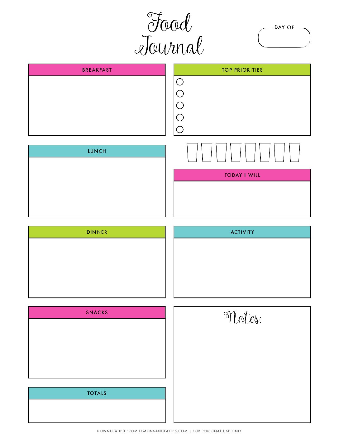 food-journal-template7 - Lemons and Lattes