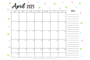 72 Simple and Cute April Calendar Printables