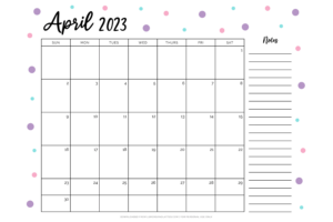 72 Simple and Cute April Calendar Printables