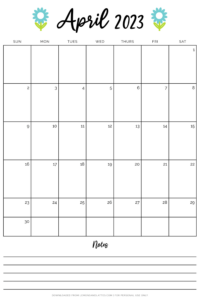 72 Simple and Cute April Calendar Printables