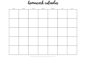 Printable Homework Planners to Help Students Get Organized