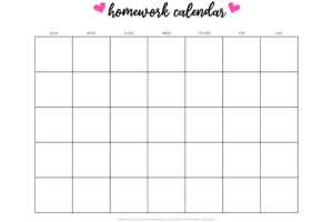 Printable Homework Planners to Help Students Get Organized