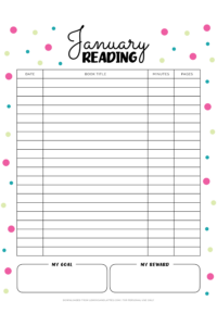 Cute Monthly Reading Logs (Free Printables)