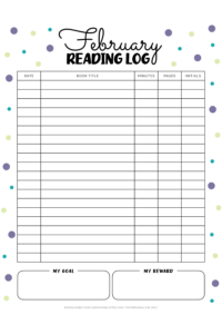 Cute Monthly Reading Logs (Free Printables)