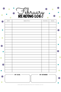 Cute Monthly Reading Logs (Free Printables)