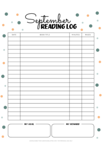 Cute Monthly Reading Logs (Free Printables)