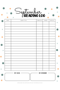 Cute Monthly Reading Logs (Free Printables)