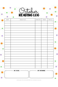 Cute Monthly Reading Logs (Free Printables)