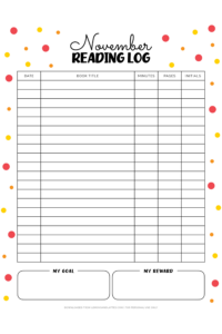 Cute Monthly Reading Logs (Free Printables)