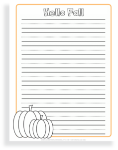 Printable Fall Writing Paper