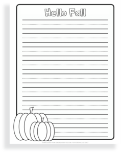 Printable Fall Writing Paper