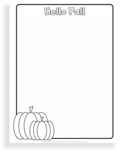 Printable Fall Writing Paper