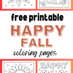 Free Happy Fall Coloring Pages