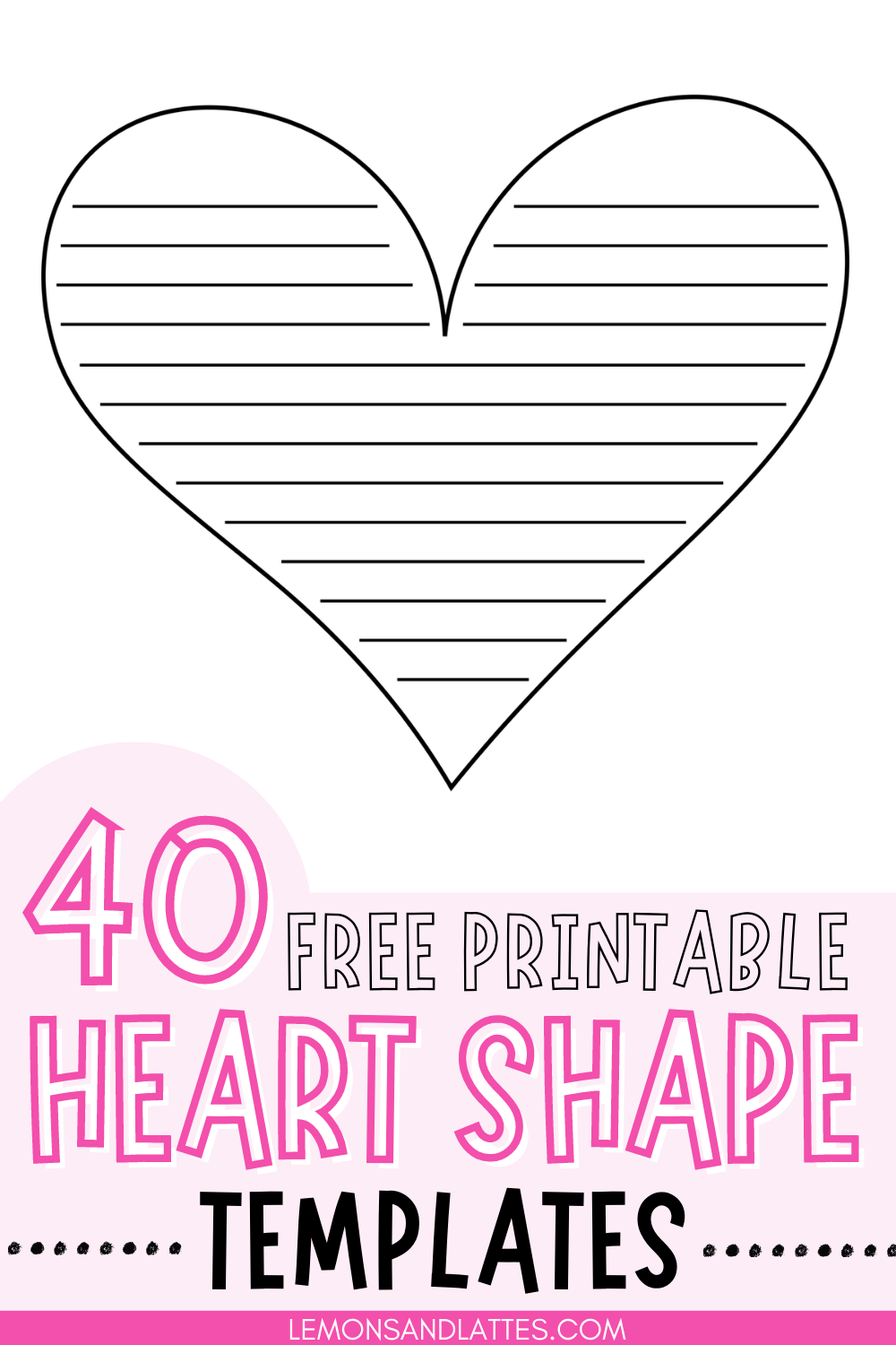 Printable Heart Shape Templates for Cards, Crafts, and More
