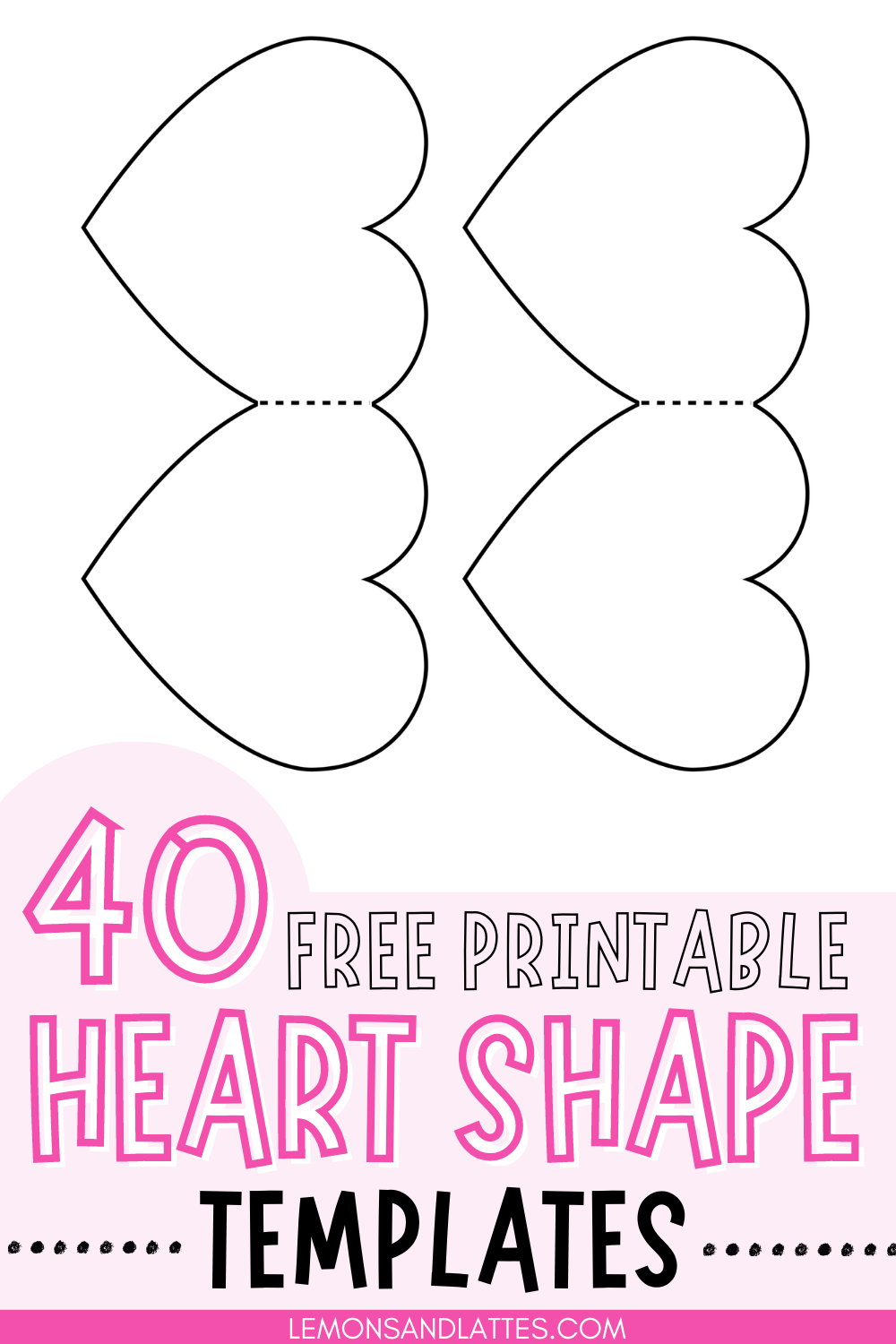 Printable Heart Shape Templates for Cards, Crafts, and More