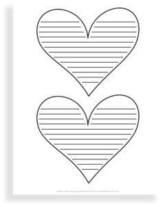 Printable Heart Shape Templates for Cards, Crafts, and More