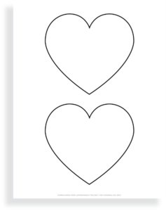 Printable Heart Shape Templates for Cards, Crafts, and More