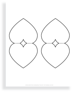 Printable Heart Shape Templates for Cards, Crafts, and More