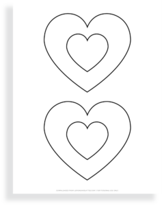 Printable Heart Shape Templates for Cards, Crafts, and More