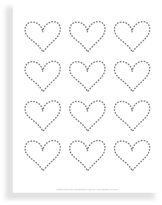 Printable Heart Shape Templates for Cards, Crafts, and More