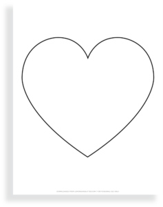 Printable Heart Shape Templates for Cards, Crafts, and More