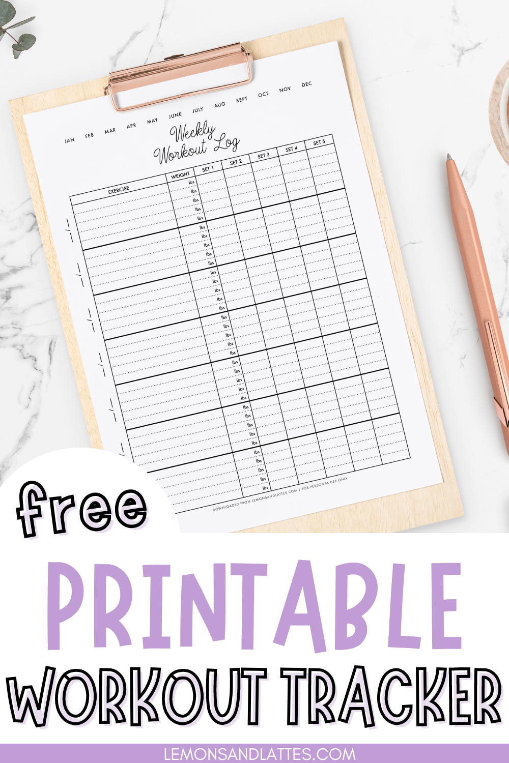 Free Printable Workout Logs to Track Your Progress