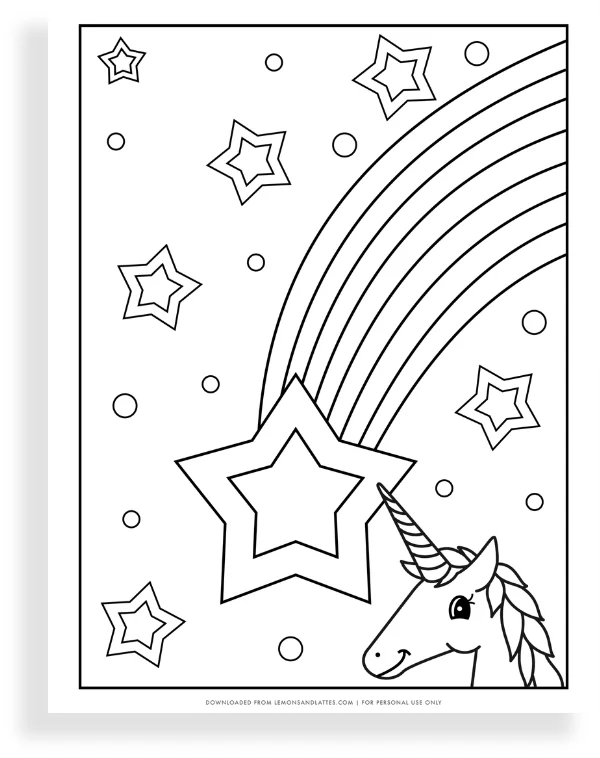 Colorable Rainbows: 100 Free Printable Rainbow Coloring Pages