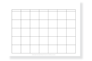 Printable Blank Calendar Templates (Undated and Empty)