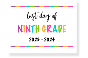 Free First Day of School Sign Printable 2023-2024