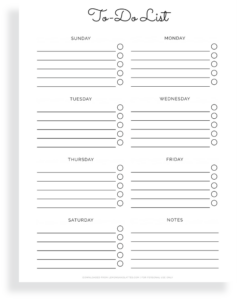 60+ Free To-Do List Printables