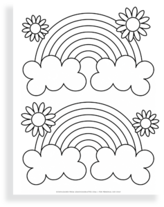 80+ Rainbow Coloring Pages Kids Will Love