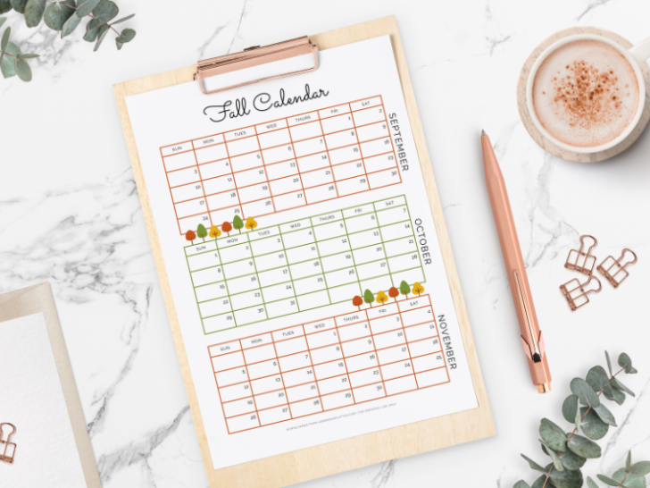 Fall Color by Number Printables