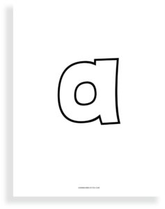 Printable Alphabet Letter Outlines