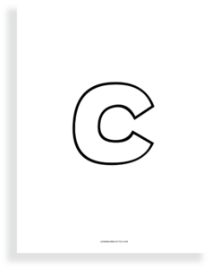 Printable Alphabet Letter Outlines