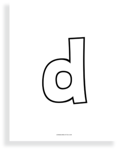 Printable Alphabet Letter Outlines