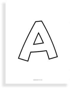 Printable Alphabet Letter Outlines