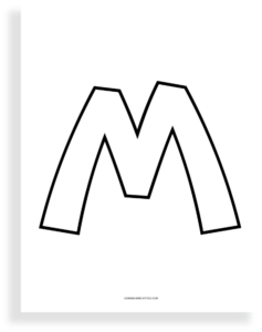 Printable Alphabet Letter Outlines