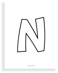 Printable Alphabet Letter Outlines