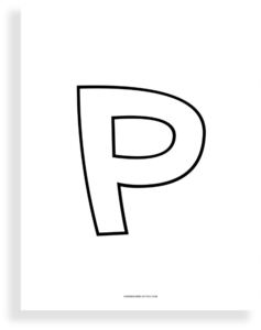 Printable Alphabet Letter Outlines