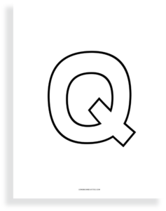 Printable Alphabet Letter Outlines