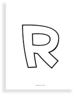 Printable Alphabet Letter Outlines