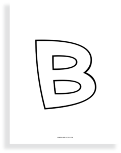 Printable Alphabet Letter Outlines