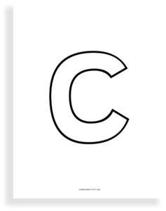 Printable Alphabet Letter Outlines