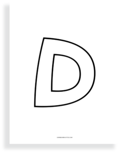 Printable Alphabet Letter Outlines