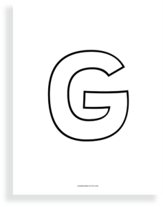 Printable Alphabet Letter Outlines