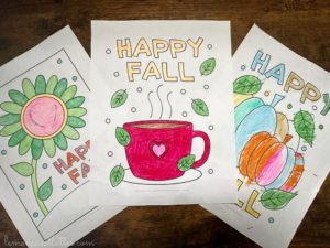 Happy Fall Coloring Pages