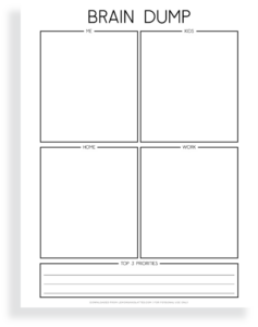 Free Brain Dump Templates to Declutter Your Mind